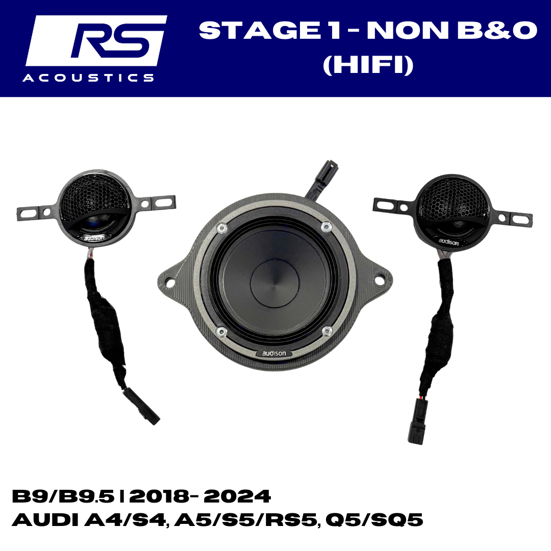 STAGE 1 (HIFI) - B9/B9.5 (NON B&O systems) - AUDISON – RS Acoustics